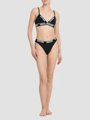 Moschino Log Banded Thong