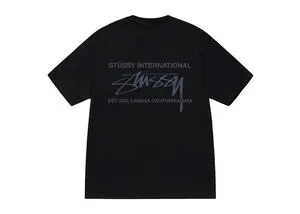 StÜssy Smooth International T-shirt - Black