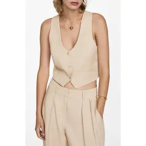Mango Cropped Vest