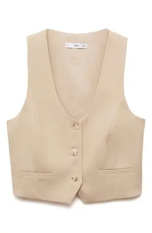 Mango Cropped Vest