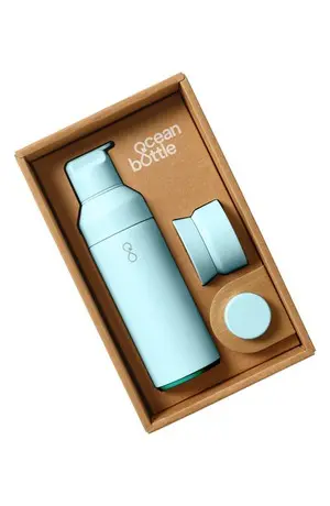 OCEAN BOTTLE Original 3 In 1 17-ounce Bottle & Lid Set - Sky Blue