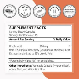 SUPERSMART Ursolic Acid 300mg Per Day