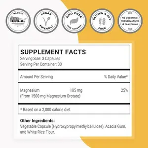 SUPERSMART Magnesium Orotate 1500mg