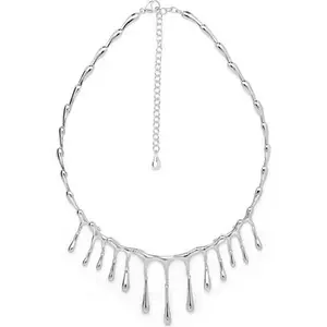 LUCY QUARTERMAINE Short Multi Drop Necklace - Sterling Silver
