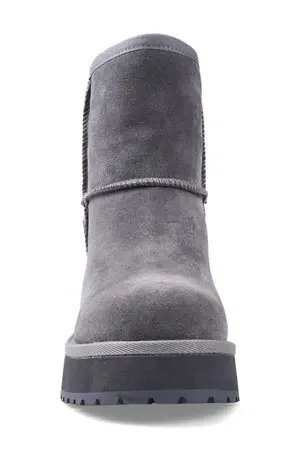 CANDIE'S Luccia Platform Bootie - Grey Suede