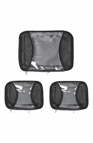 BAGGALLINI 3-piece Compression Packing Cubes Travel Set - Midnight Blossom