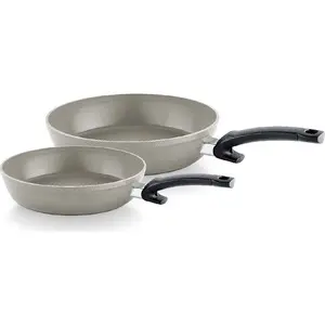 FISSLER Ceratal Comfort Ceramic Non-stick Frying Pan Set - Warm Grey