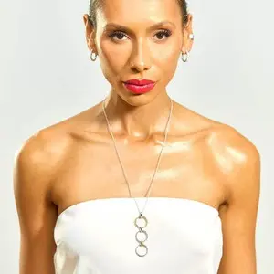 LUCY QUARTERMAINE Triple Hula Long Pendant Necklace - Multi Color