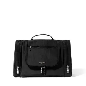 BAGGALLINI Travel Toiletry Kit Cosmetic Bag - Black