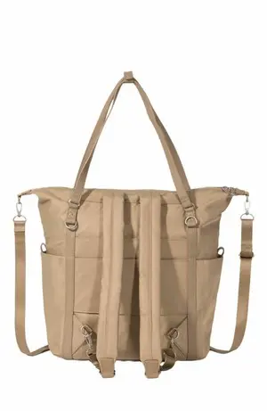 BAGGALLINI Nolita Convertible Backpack - Taupe Twill