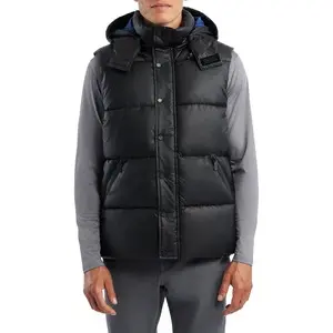 Hunter Chiswell Water Repellent Quilted Puffer Vest - Black