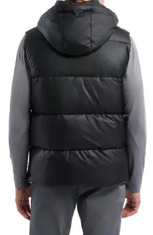 Hunter Chiswell Water Repellent Quilted Puffer Vest - Black