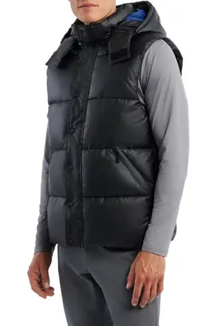 Hunter Chiswell Water Repellent Quilted Puffer Vest - Black