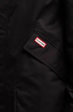 Hunter Downing Hooded Rain Jacket - Black