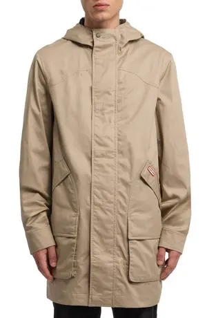 Hunter Downing Hooded Rain Jacket - Teak