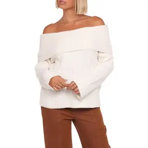 Petal & Pup Off The Shoulder Sweaters For Women