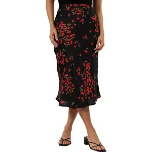 PETAL & PUP Annia Floral Print Midi Skirt