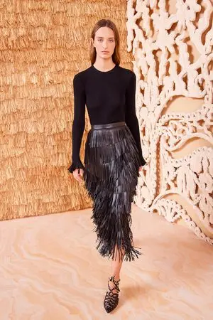Ulla Johnson Therese Fringe Leather Skirt