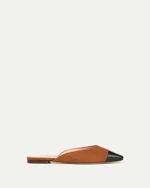 Veronica Beard Carlotta Suede Flat - Caramel