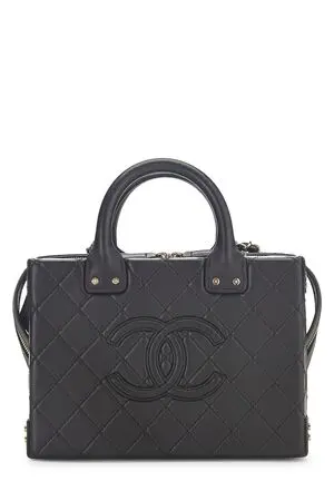 Chanel Calfskin Studded Square Vanity Case