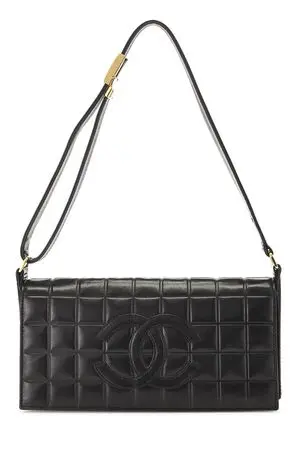 CHANEL Leather Chocolate Bar Shoulder Bag