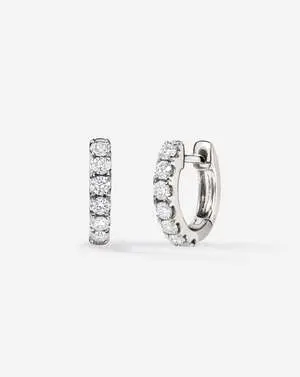 Ring Concierge Petite Jumbo Diamond Huggie Earrings - One-color