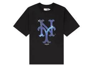 Aimé Leon Dore X New York Mets Logo Tee Shirt - Black