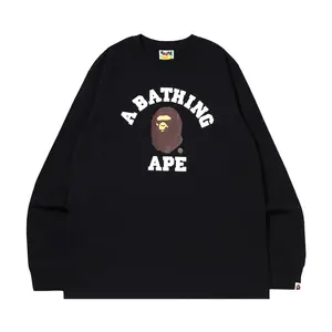 BAPE College Long-sleeve Tee - Black