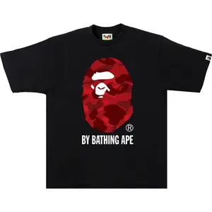 A BATHING APE Color Camo Bathing Ape Tee /red - Black