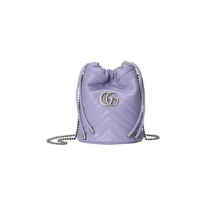 Gucci Gucci GG Marmont Mini Bucket Bag Purple