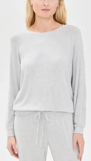 Eberjey Cozy Time Crew Neck Pullover