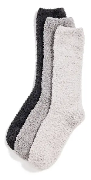 Barefoot Dreams Cozychic Sock Set - Carbon Multi