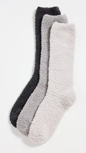 Barefoot Dreams Cozychic Sock Set - Carbon Multi