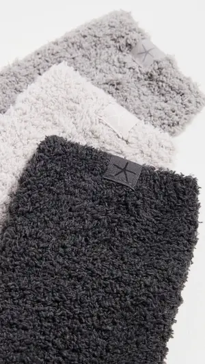 Barefoot Dreams Cozychic Sock Set - Carbon Multi