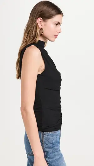 Veronica Beard Mylie Sleeveless Top - Black