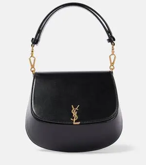 Saint Laurent Voltaire Leather Shoulder Bag - Black