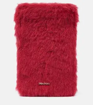 Max Mara Crossy Teddy Phone Pouch - Red