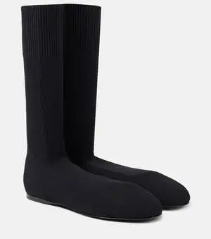 Proenza Schouler Tee Knit Sock Boots - Black