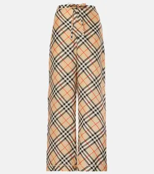 Burberry High Rise Pants For Women
