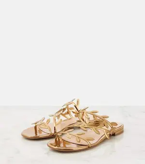 GIANVITO ROSSI Flavia Metallic Slides