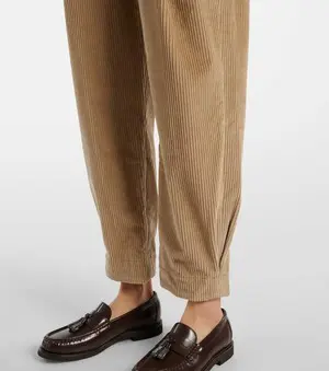 Brunello Cucinelli High-rise Cropped Pants