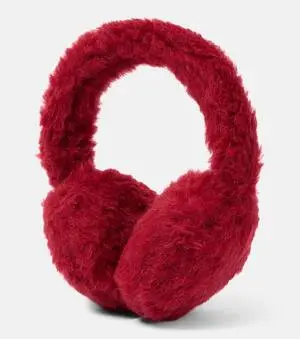 Max Mara Teddy Earmuffs - Red