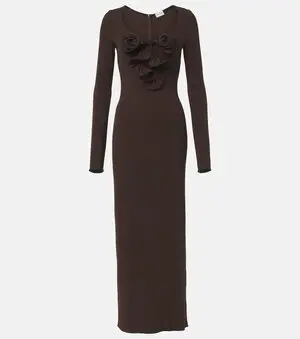 MAGDA BUTRYM Magda Butrym Floral Appliqué Maxi Dress