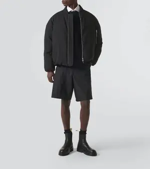 JIL SANDER Oversized Gabardine Down Jacket