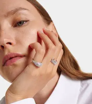 KAMYEN 18kt White Gold Diamond Eye Ring