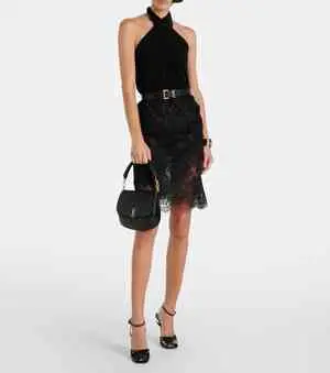 Saint Laurent Voltaire Leather Shoulder Bag - Black