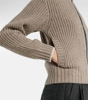 Brunello Cucinelli Wool Zip-up Cardigan