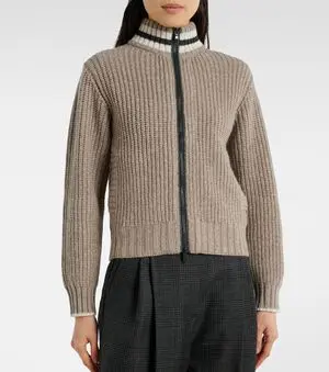 Brunello Cucinelli Wool Zip-up Cardigan