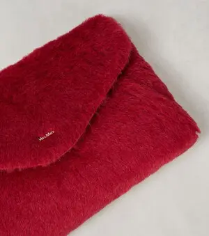 Max Mara Teddy Fabric Clutch - Red