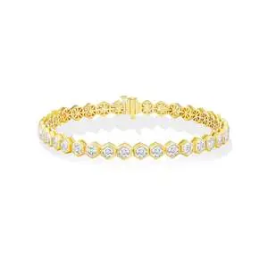 CADAR B Home Hexagon Tennis Bracelet - One-color